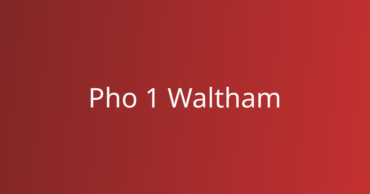 Best Vietnamese in Waltham, MA | Pho 1 Waltham | Menu